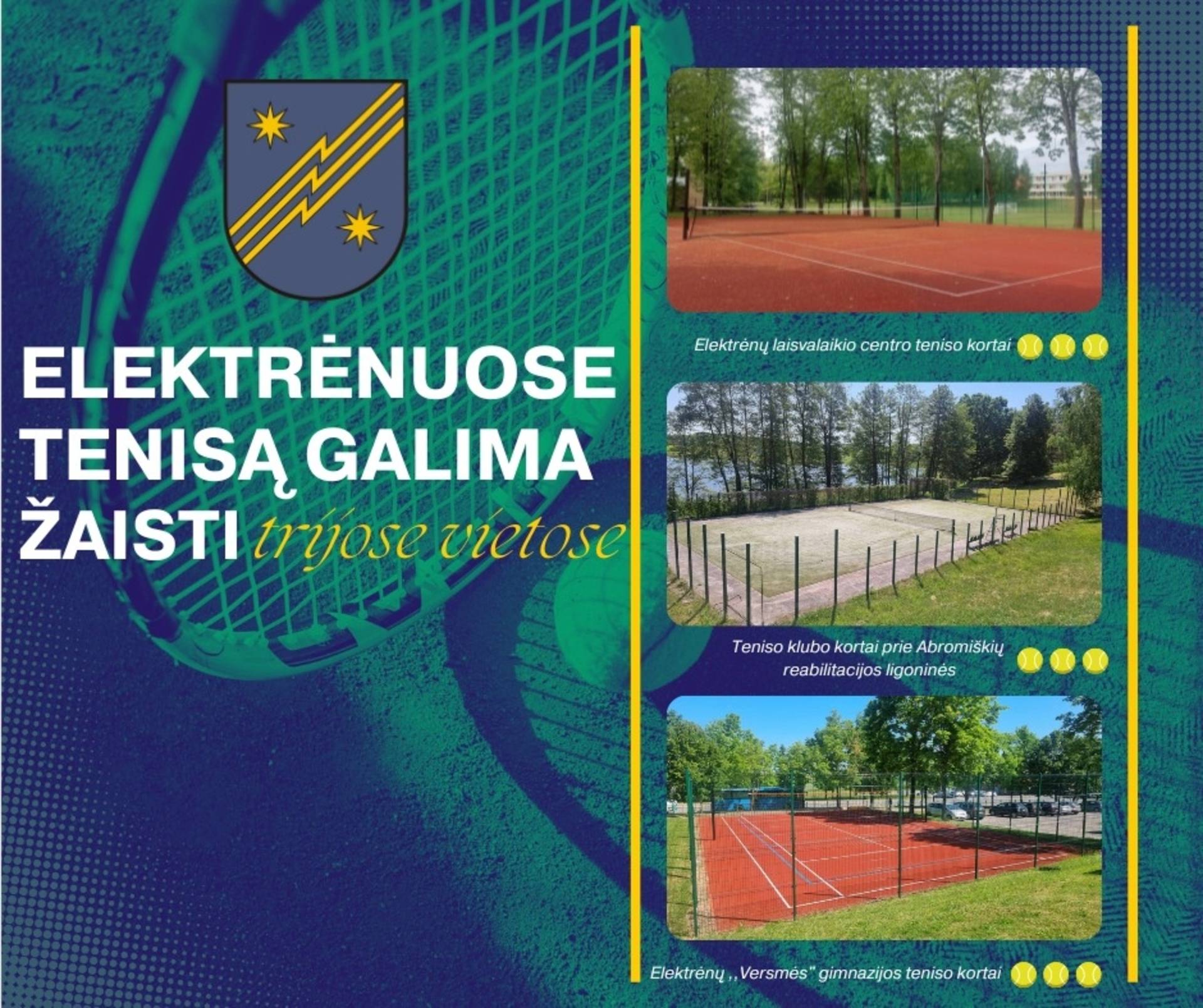 Tennis in Elektrėnai is free