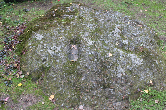 Mitkiškės Boulder with the Footprints of Jesus, Virgin Mary and the Lamb